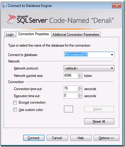 Content Master Technology Blog: Contained Databases in SQL Server “Denali”